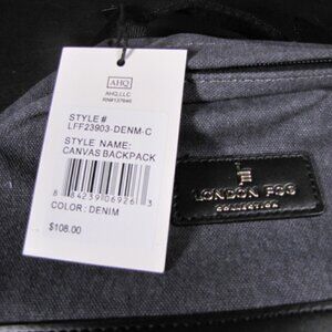 London Fog | Bags | London Fog Denim Canvas Backpack | Poshmark